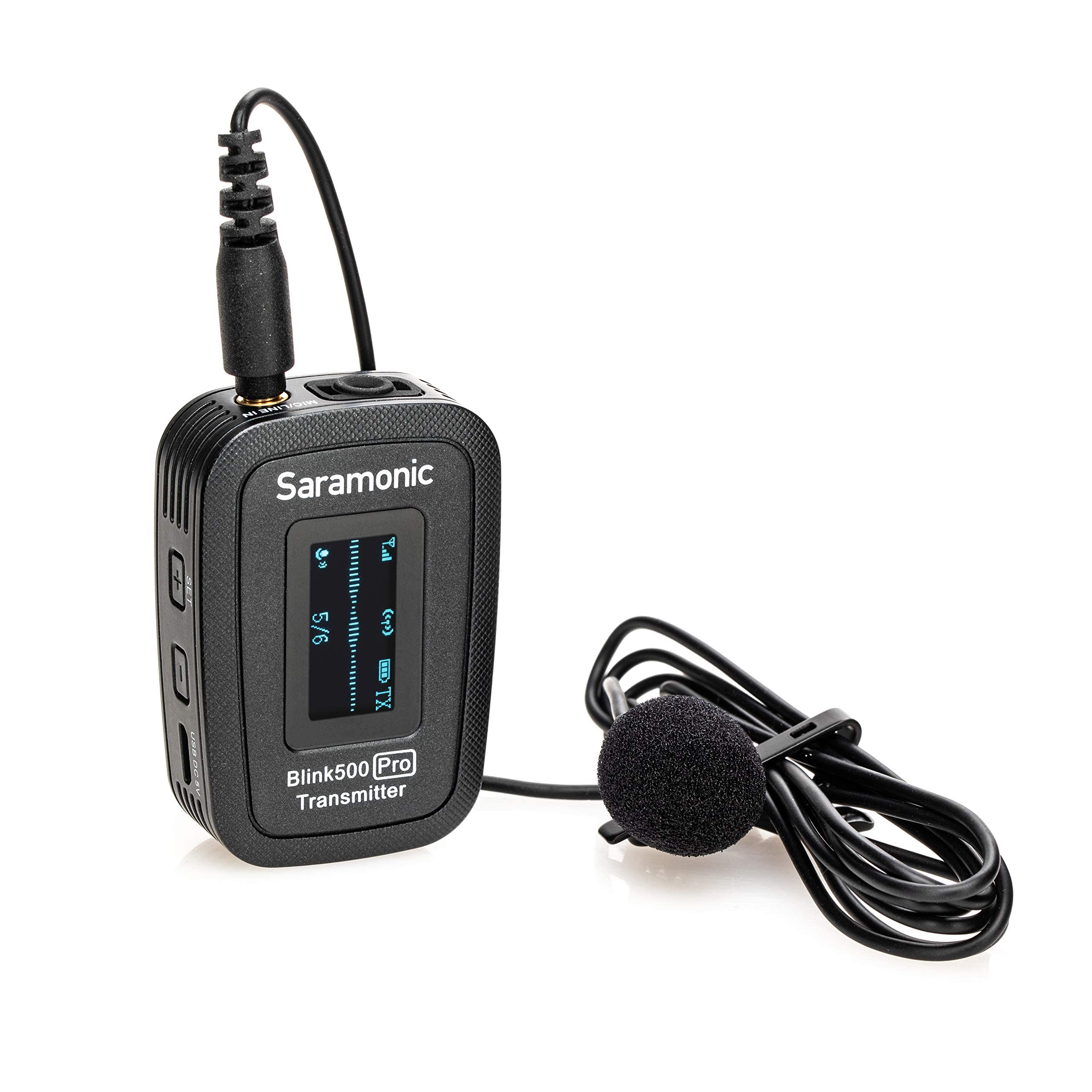 Saramonic Advanced 2.4 GHz 2-Person Wireless Clip-On Microphone System with Lavaliers for Cameras, Mobile Devices and More (Blink 500 Pro B2), Black,2X TX - TRS/TRRS, BLINK500PROB2