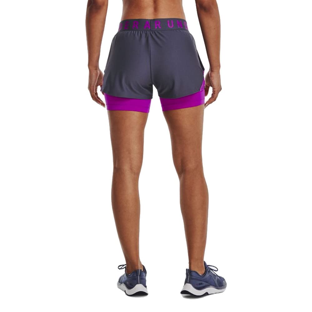 Under Armour Play Up 2-in-1 Shorts Tempered Steel/Strobe XL (US 16)