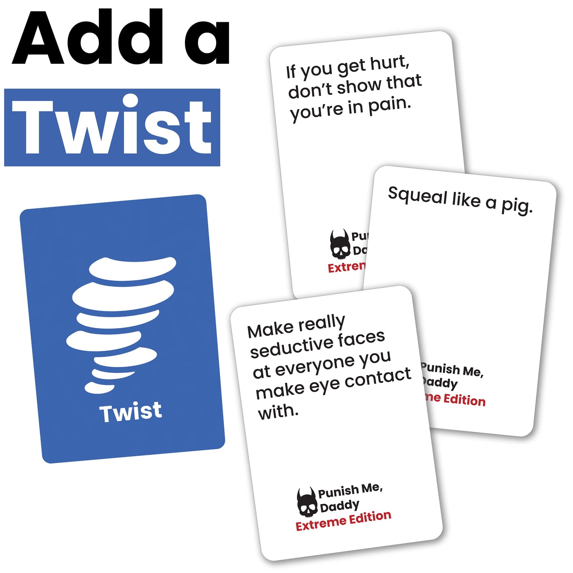 Punish Me, Daddy: Extreme Edition Expansion Pack - Play as Add-on for Base Game or Standalone Game - Funny Card Game for Parties, College, Bachelor, Bachelorette, and Get-Togethers