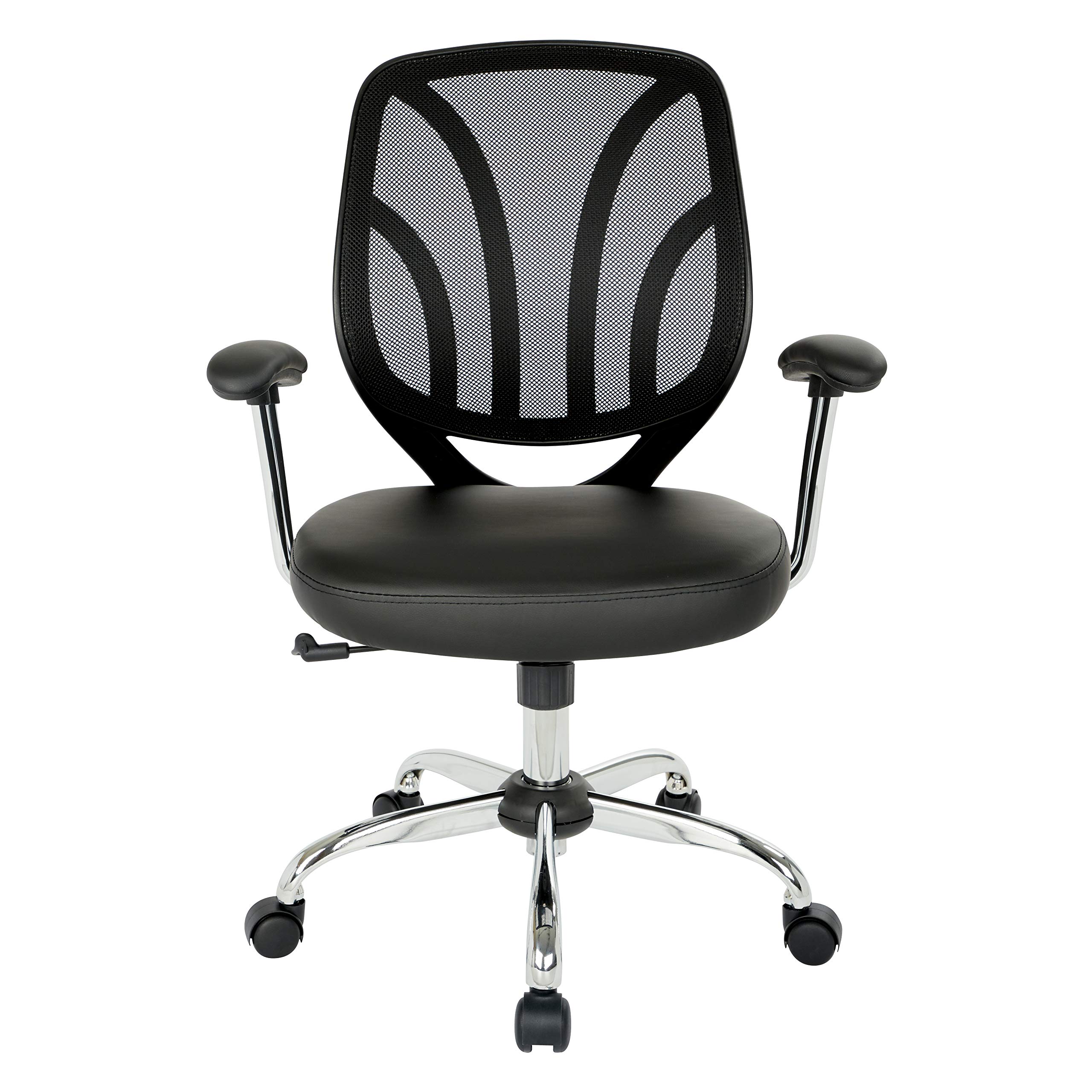 OSP Home Furnishings Screen Back Office Task Chair, Cream (EM69203C-U28)