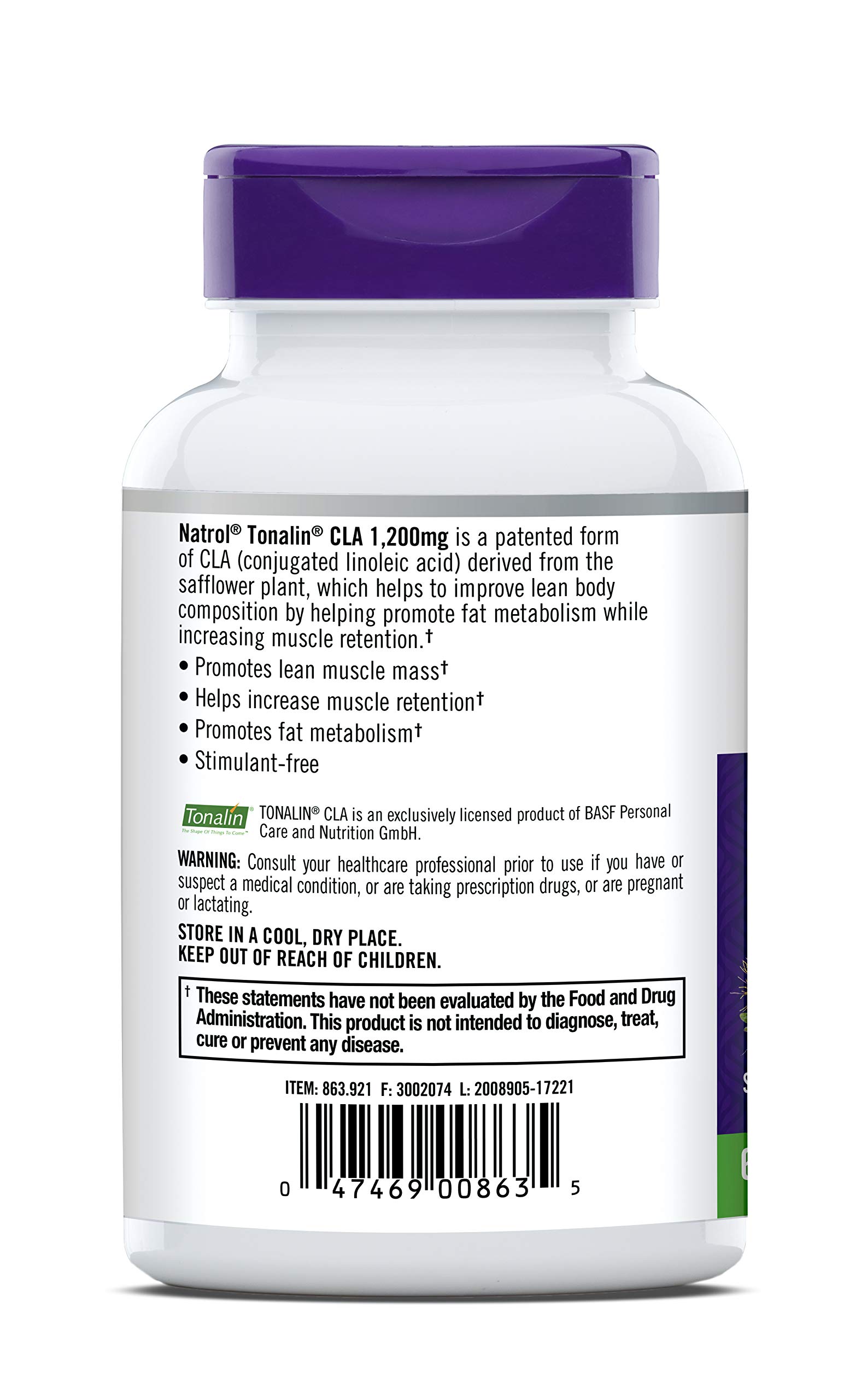 Natrol Tonalin Cla 1200Mg 90 Sgel