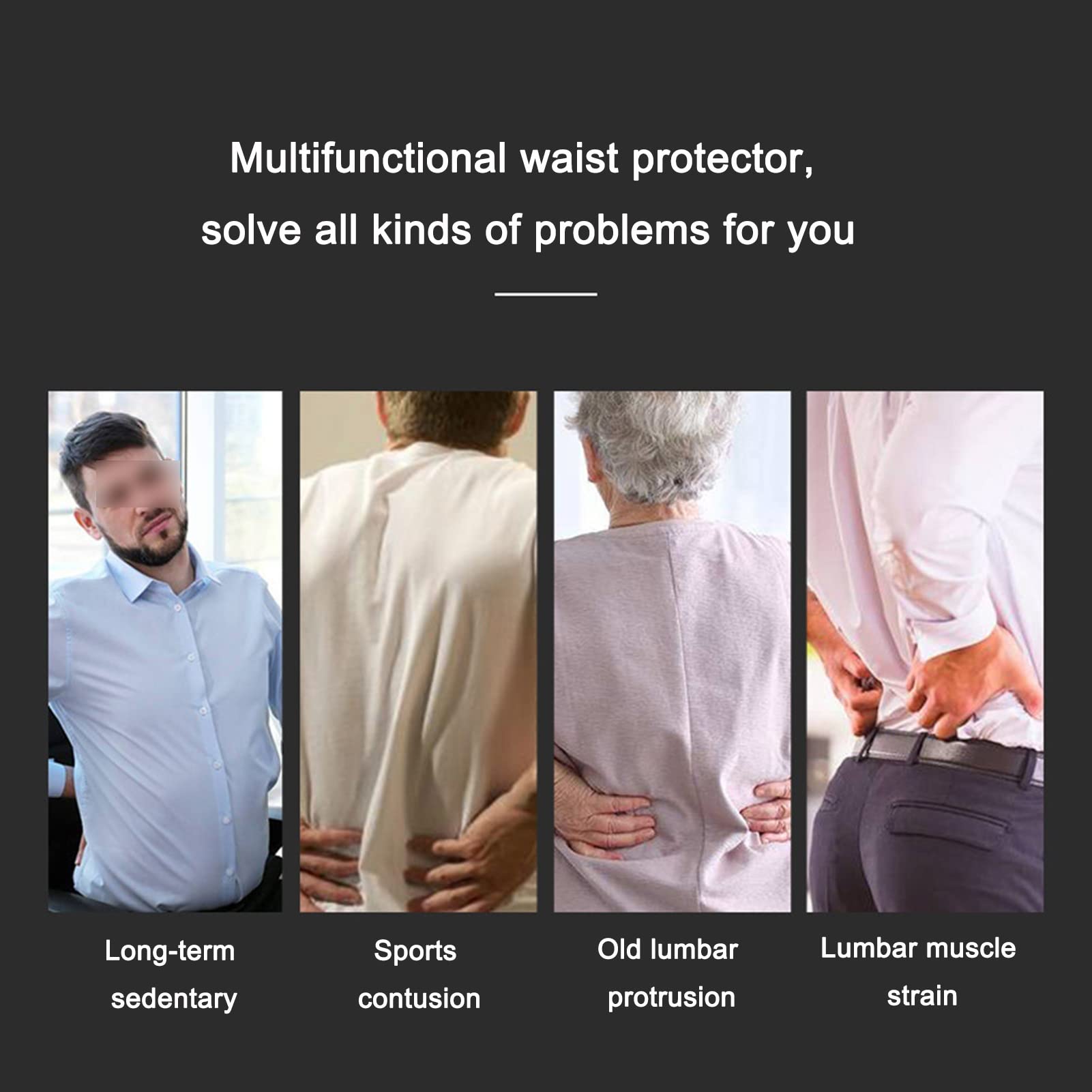 TANGIST Back Support Belt, Adjustable Lower Back Brace For Pain Relief And Injury Prevention With 4 Support Stays For Women And Men Sciatica Backache Slipped Disc Hernia (Size : XL/X-Large)