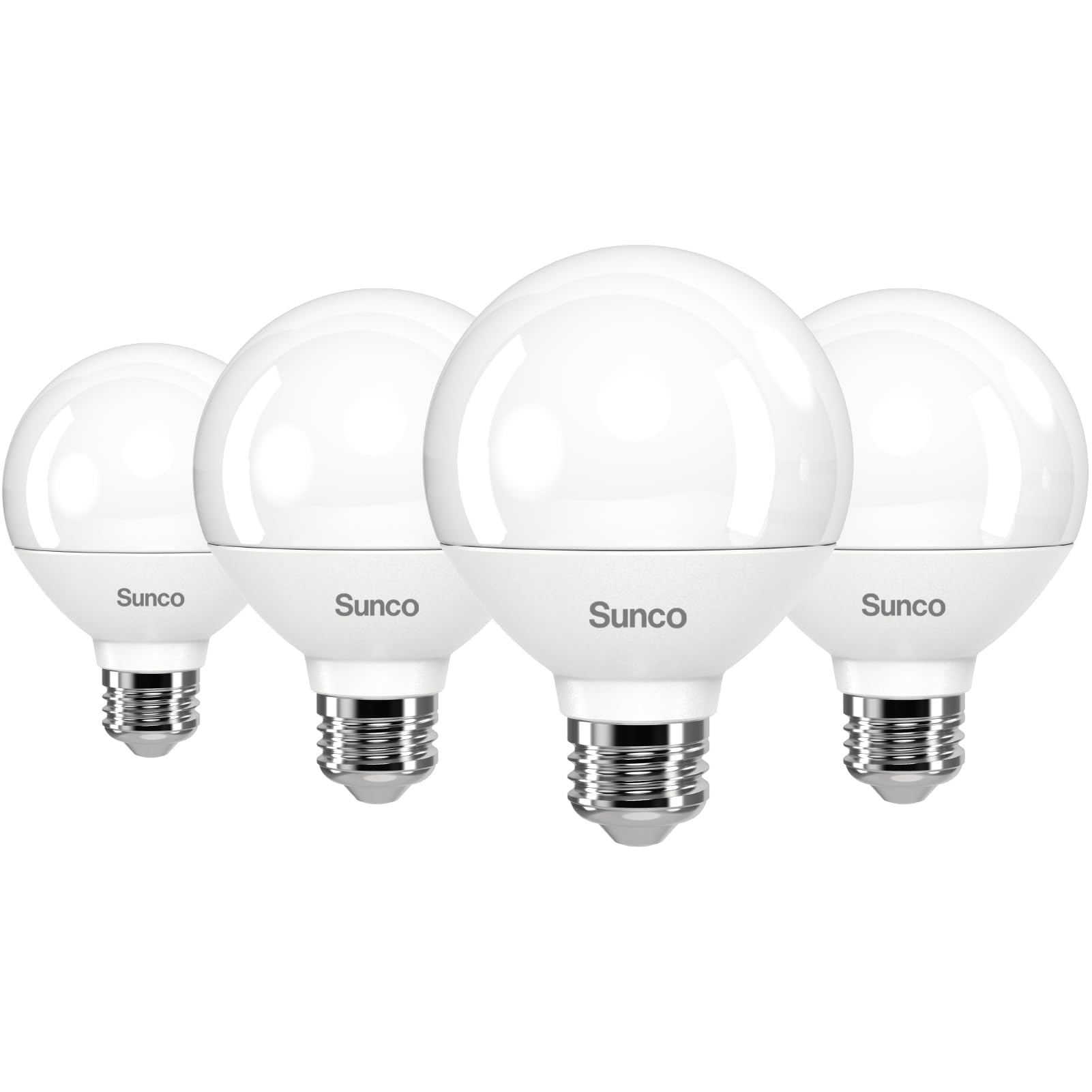 Sunco 4 Pack G25 LED Clear Globe Light Bulbs LED 40W=3.5W, Dusk to Dawn Edison Filament Bulbs for Outdoor String Lights, 2700K Soft White, 350 LM, E26 Medium Base, Photocell, Vintage, UL