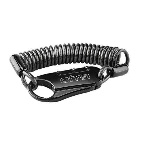 ZMYDZ Bicycle Lock Cycling Fold Helmet Cable Lock Combination Anti-Theft Bicycle Lock for Road Bike Bike Lock