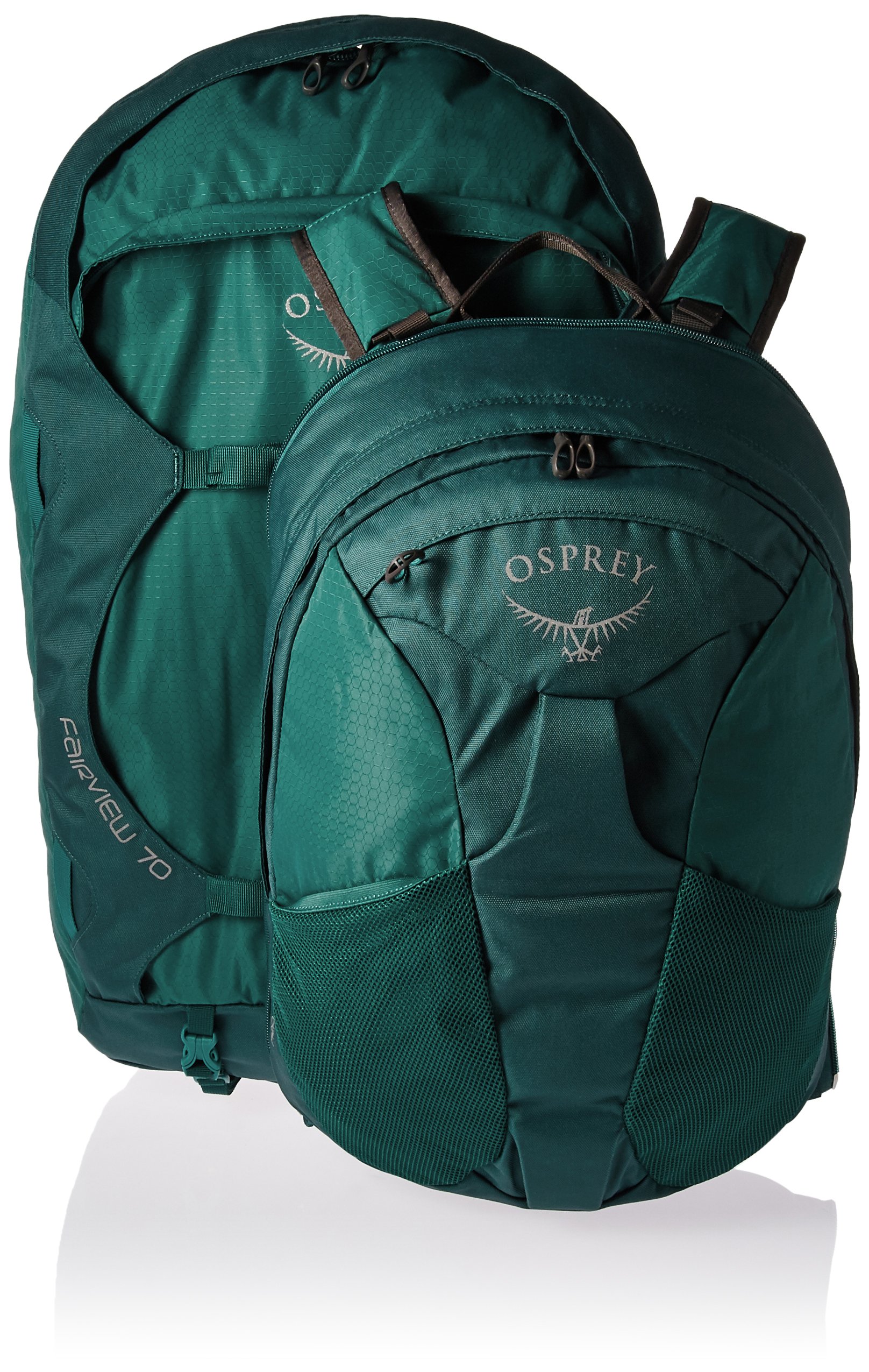 Osprey Fairview 70 Women's Travel Backpack, Rainforest Green, X-Small/Small