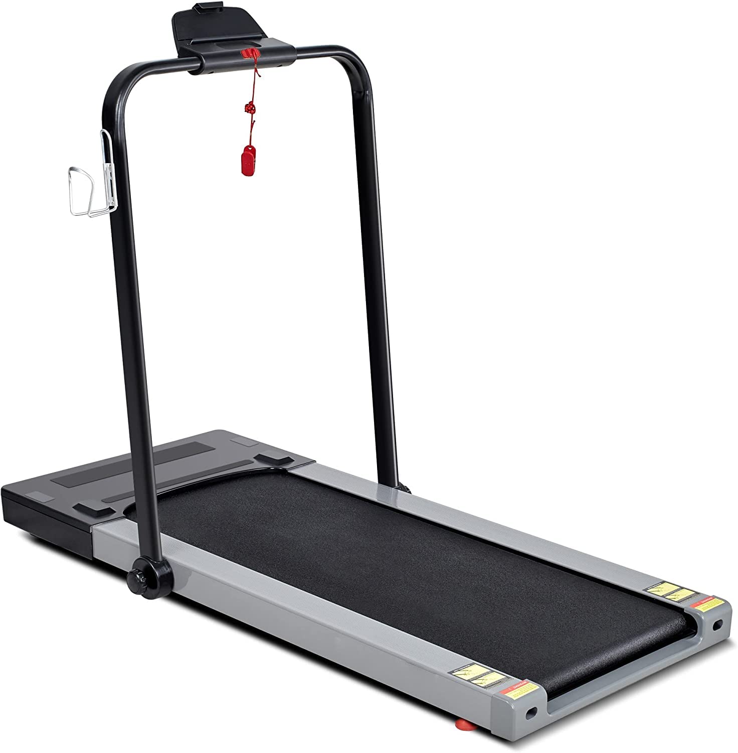 Under Desk Treadmill Folding Treadmill Electric 2-in-1 Treadmill for Home and Office Walking Running Machine with Remote Control Max. Capacity 220 Lbs