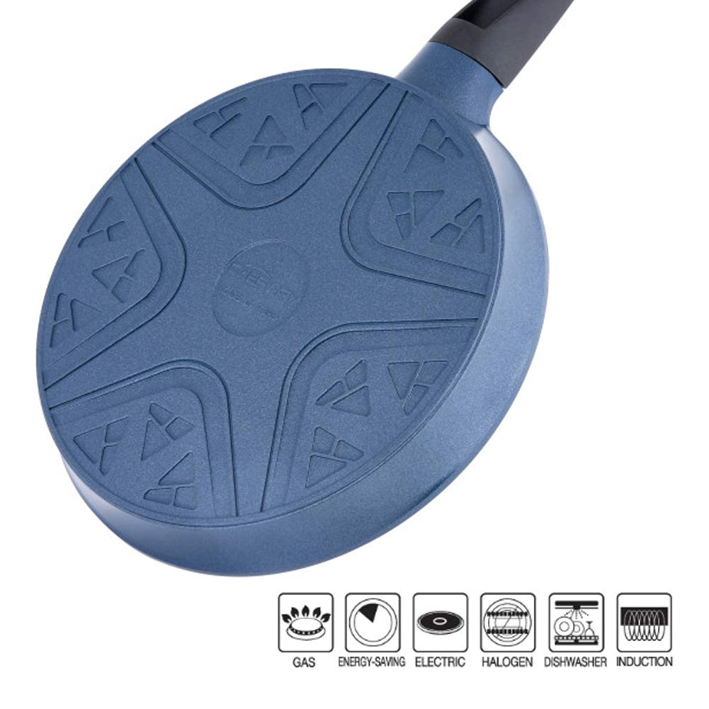 UPIT 3-Cup Egg Frying Pan for Induction Stovetop, Nonstick Coating Aluminum Egg Cooker Pan