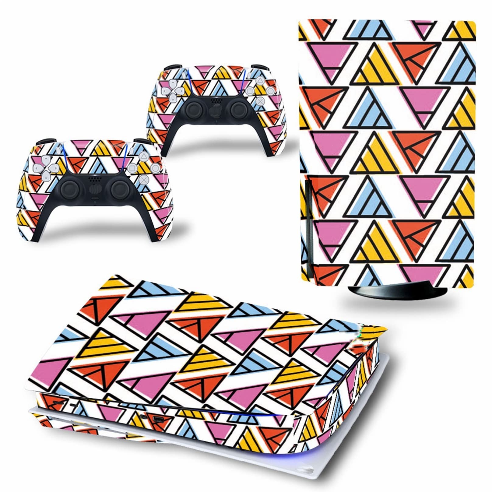 WREXIL LEEWEE for PS5 Skin Disc Edition & Digital Edition Console and Controller Vinyl Cover Skins Wraps Scratch Resistant, Compatible 15503 No Foaming (Size : Disc Version)