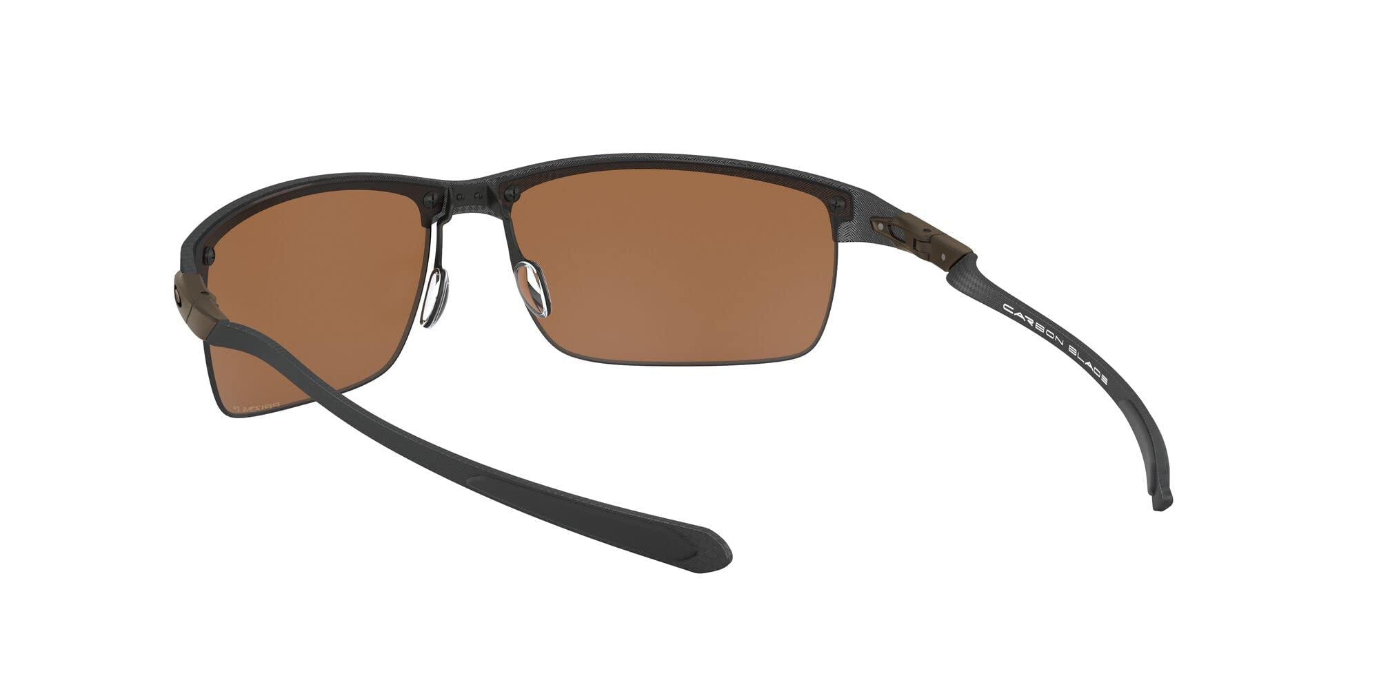 Oakley Men's OO9174 Blade Rectangular Sunglasses, Matte Carbon Fiber/Prizm Daily Polarized, 66 mm