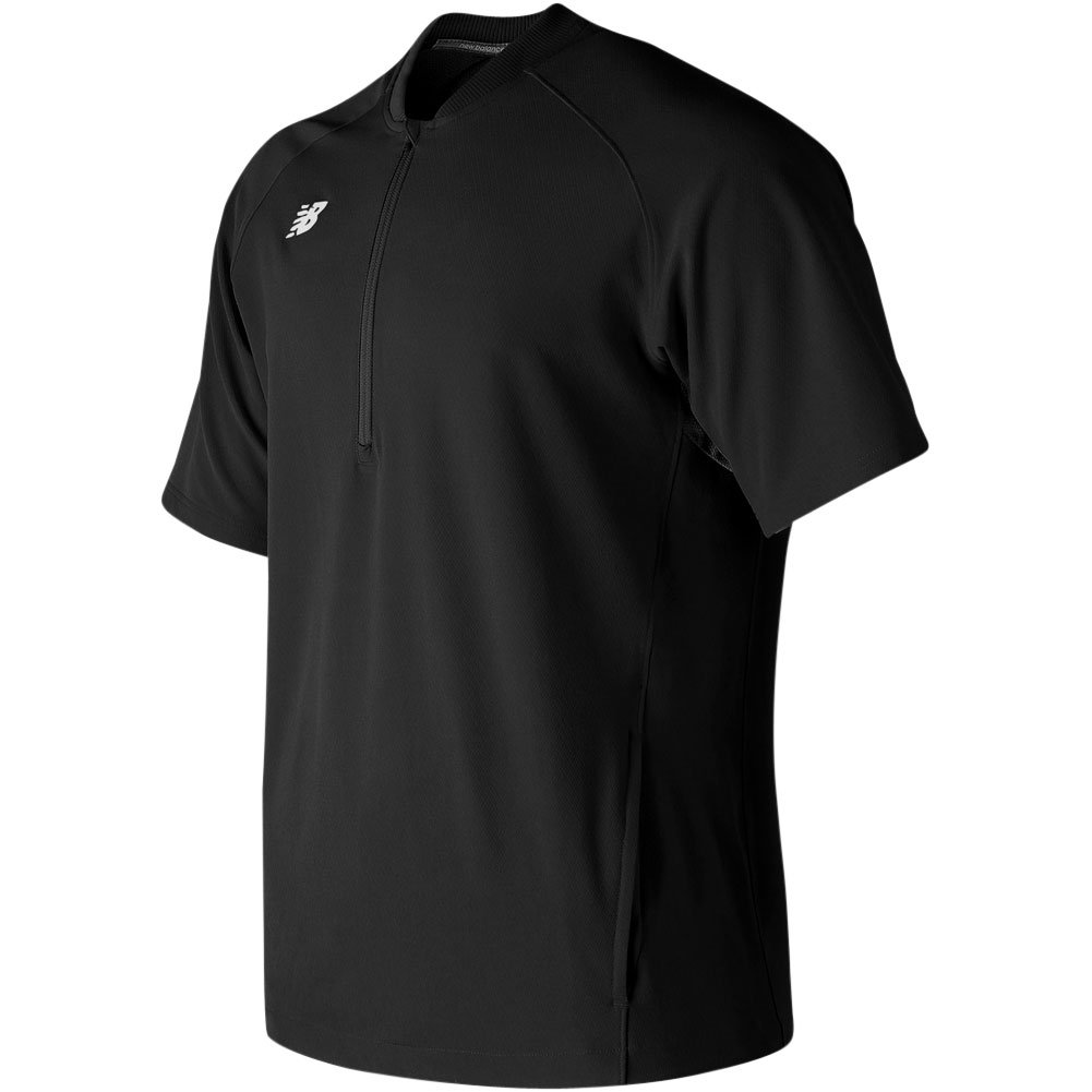 New Balance Men's Short Sleeve 3000 Batting Jacket, Team Black , Medium