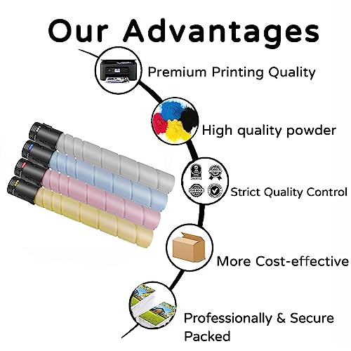 RIOMAN Toner Cartridge Compatible Replacement for Konica Minolta TN228 to Use with Bizhub C226I C286I Toner Printer Combo Pack