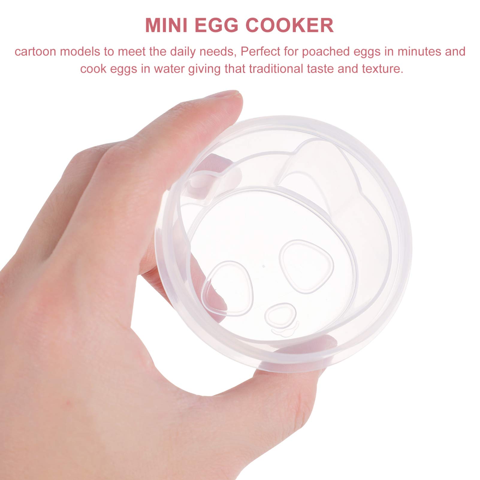 UPKOCH 1 Set Tart Reusable Cooker with Moulds Bites Steam Stovetop Jelly Boiled Poaching Microwave Cups Plastic Silicone Omelette Baking Maker Seamed Sandwiches Cookie Shape Pudding