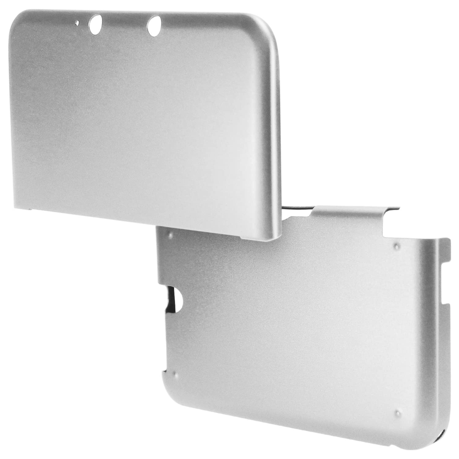 OSTENT Anti-Shock Hard Metal Box Cover Case Shell for Nintendo 3DS XL LL (Silver)