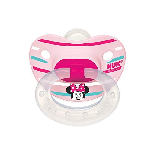 NUK Disney Baby Puller Pacifier, 0-6 Months, Girl/Minnie Mouse, 1 pk