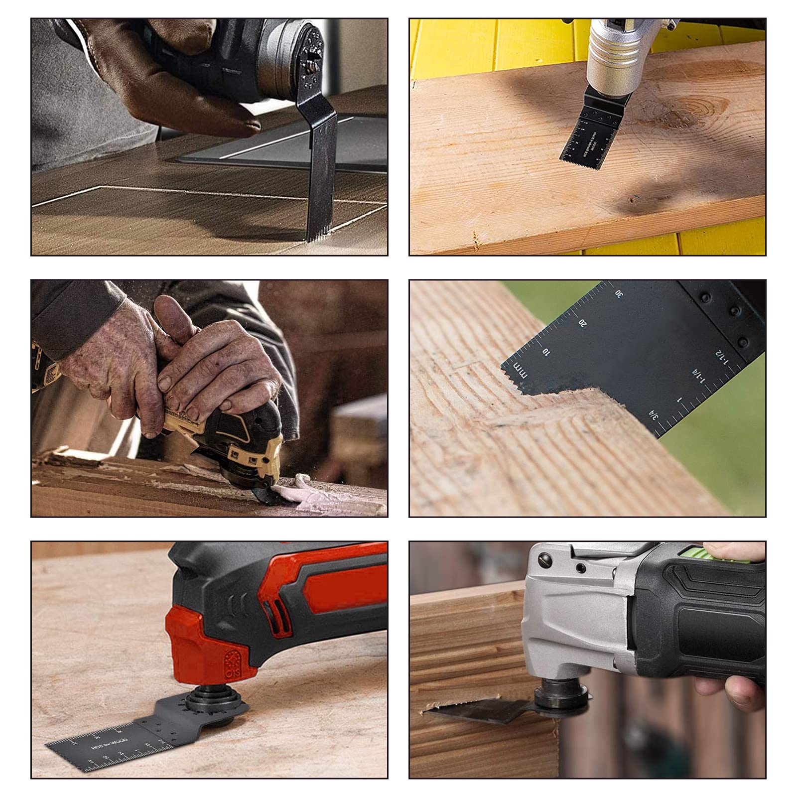 Oscillating Tool Blades, Kmeivol 23 Universal Metal Wood Multitool Blades Compatible with Fein Multimaster Porter Cable Black & Decker Bosch Craftsman Ridgid Ryobi Makita Milwaukee Rockwell