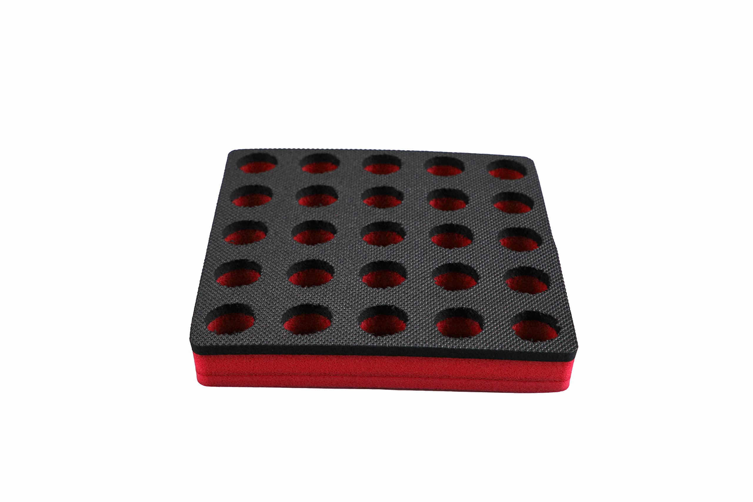 Polar Whale 10 Vial Racks Durable Red and Black Foam Storage Holder Organizer Stand Transport Holds 25 Vials Fits up to 24mm Diameter