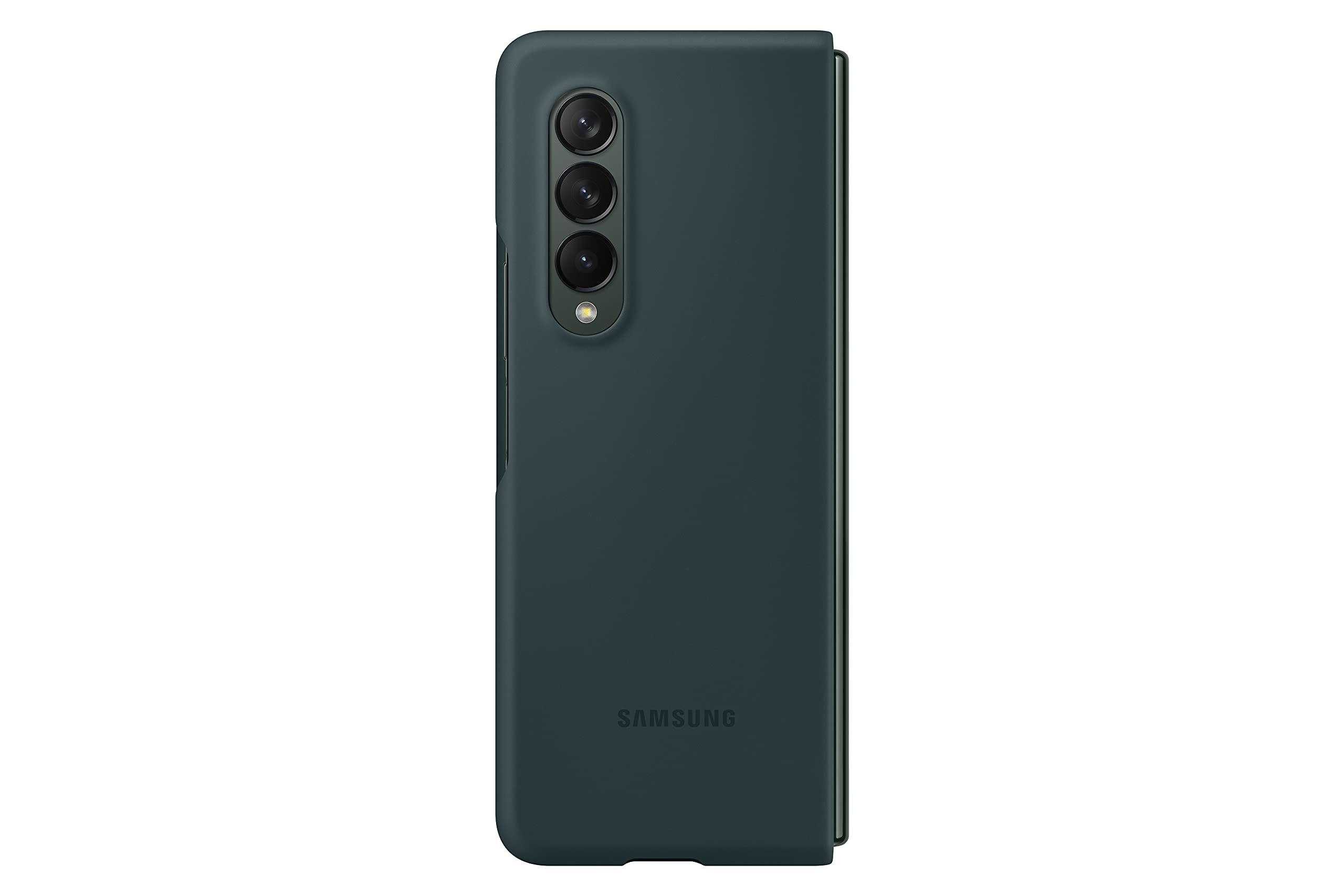 Samsung Electronics Galaxy Z Fold 3 Phone Case, Silicone Protective Cover, Heavy Duty, Shockproof Smartphone Protector, US Version, Green (EF-PF926TGEGUS)