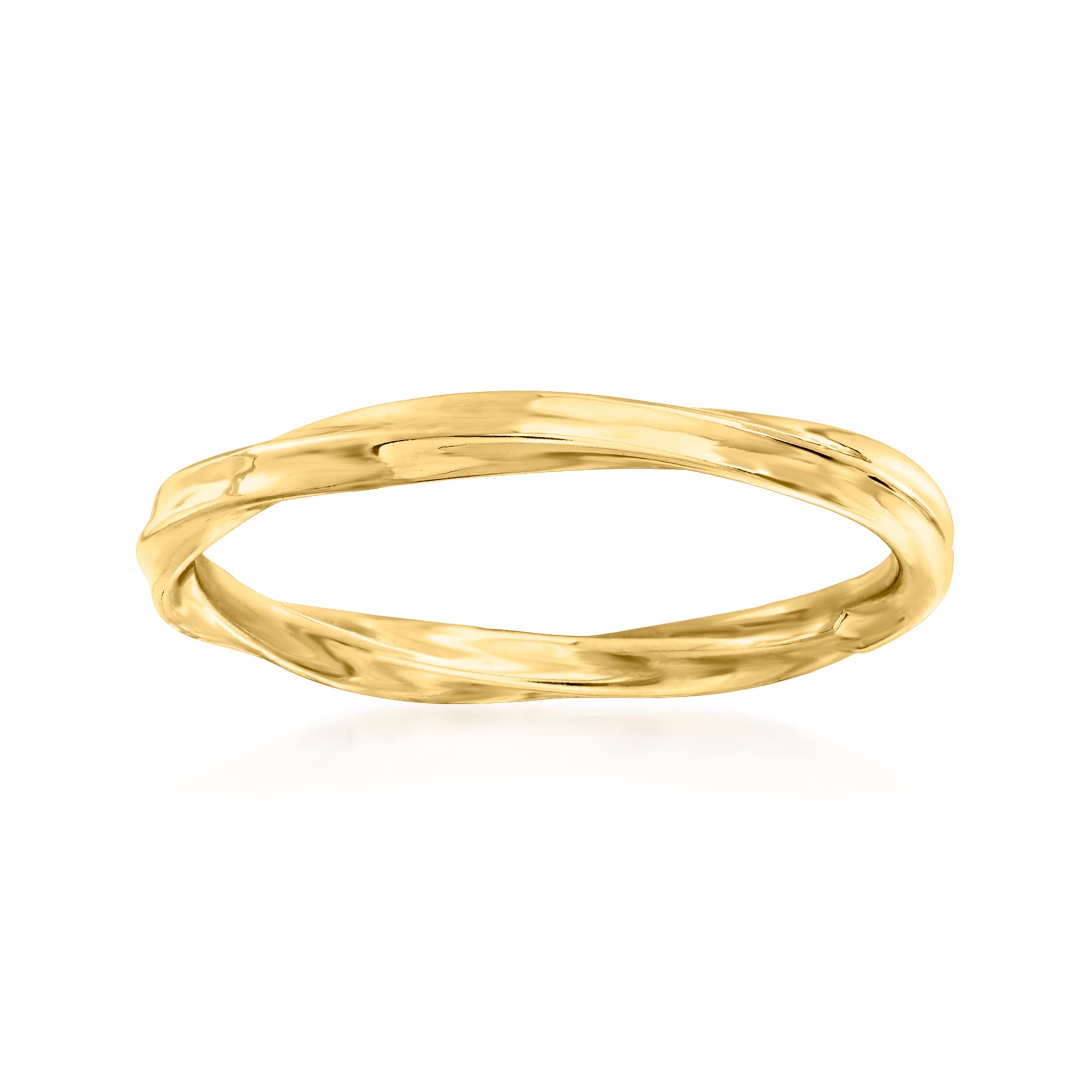 Ross-Simons 18kt Yellow Gold Twisted Ring. Size 9