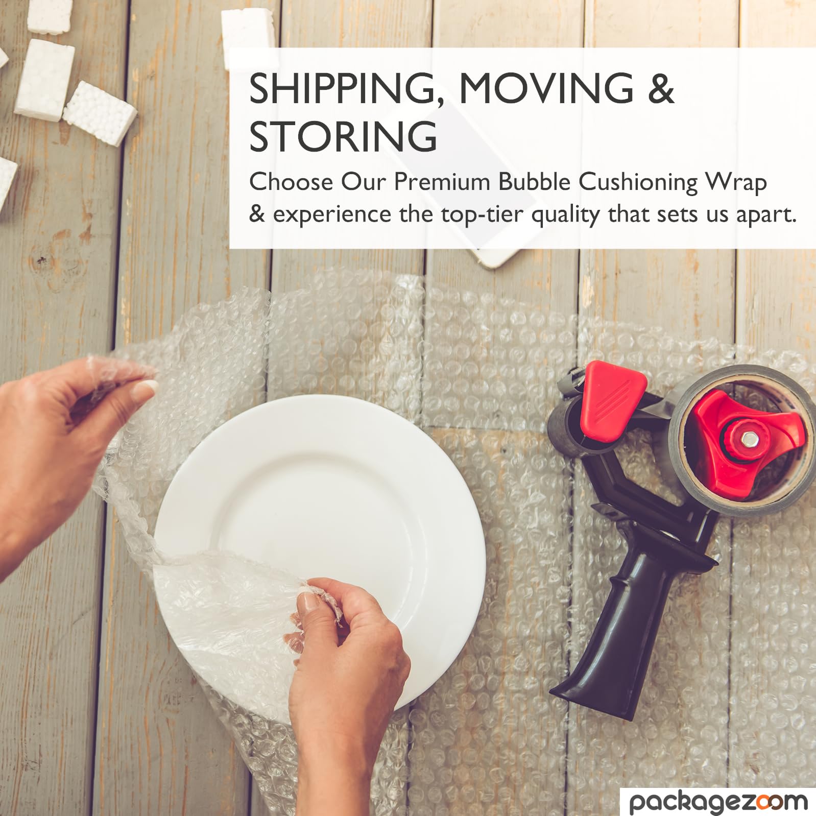 PackageZoom 1 Pack 12 inch x 20 ft. Bubble Cushioning Wrap Shipping Packing Moving Supplies Perforated Every 12β Bubble Cushioning Wrap for Packing and Moving Boxes Bubble Packing Wrap for Moving