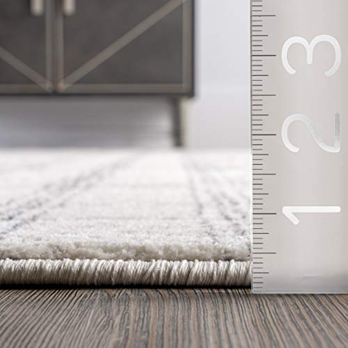 nuLOOM Sarina Tribal Diamonds Area Rug, 8x10, Grey