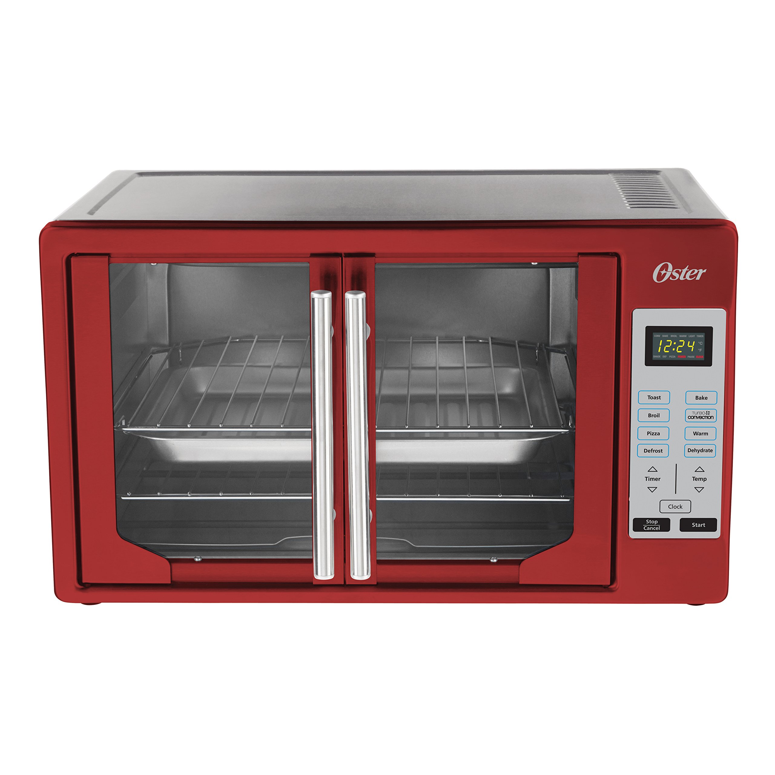 Oster French Door Toaster Oven, Extra Large, Red