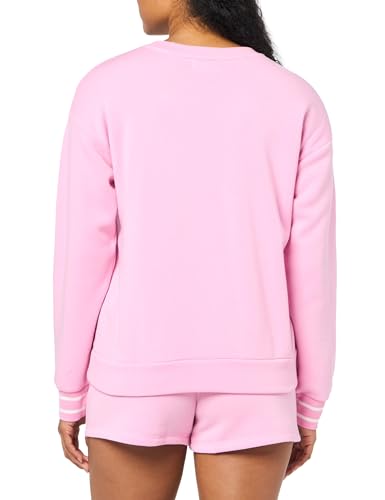 PJ SalvageThe Summer I Turned Pretty Embroidery Printed Sweatshirt and Bottom Short Lounge Pajama SetPinkMedium