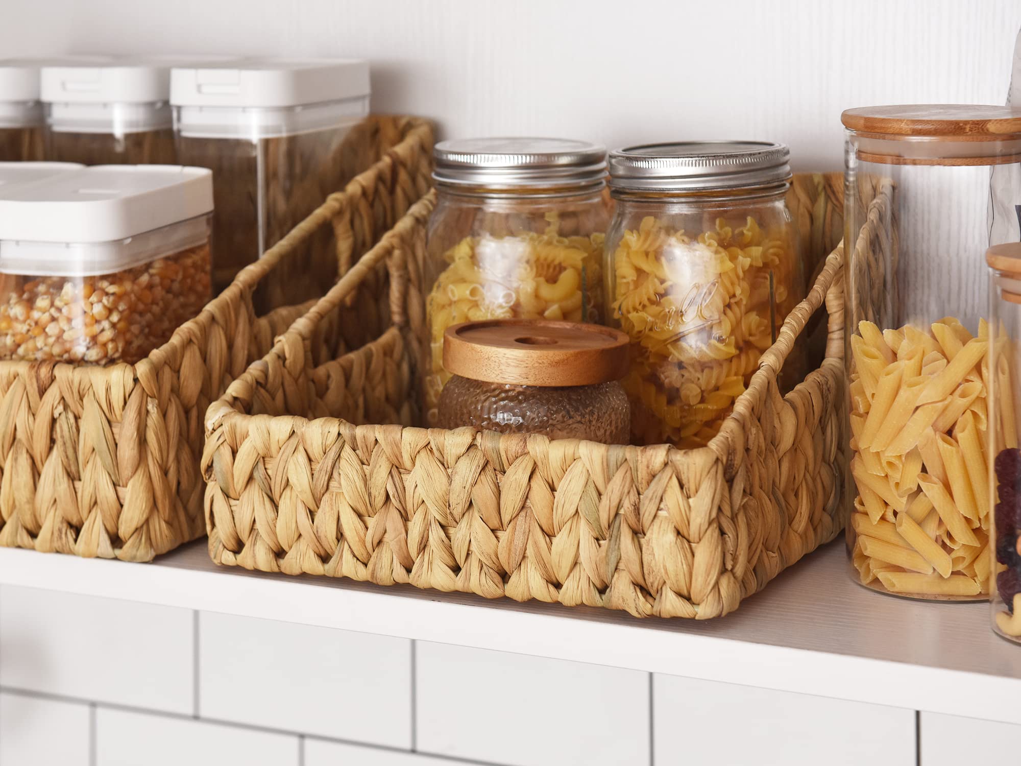 StorageWorks Wicker Baskets for Storage