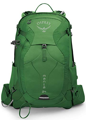 Osprey Manta 24L Men's Hiking Backpack with Hydraulics Reservoir, Green Shade, One Size