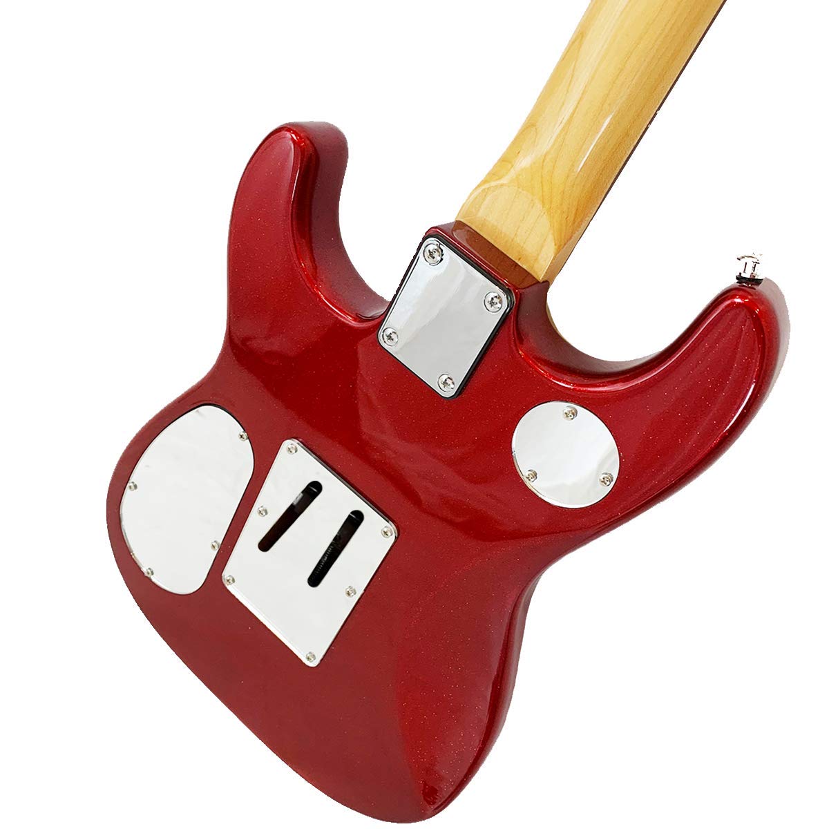 Sawtooth 6 String ES Hybrid Blood Red Sparkle Electric Guitar Designed by Michael Angelo Batio w Gig Bag and Accessories, Right, (ST FL-BRS-KIT)