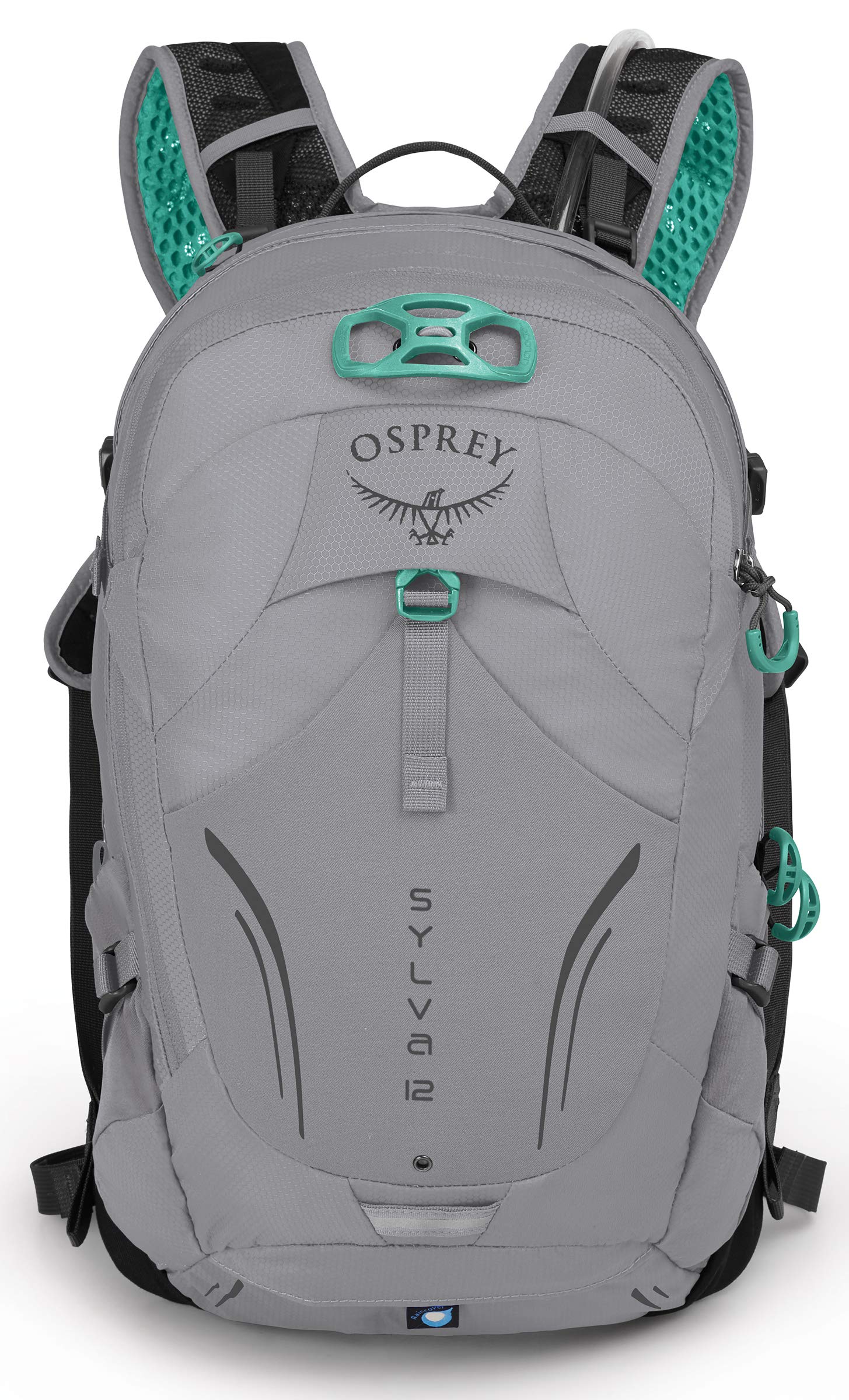 Osprey Sylva 12 Women's Bike Hydration Backpack with Hydraulics Reservoir, Downdraft Grey