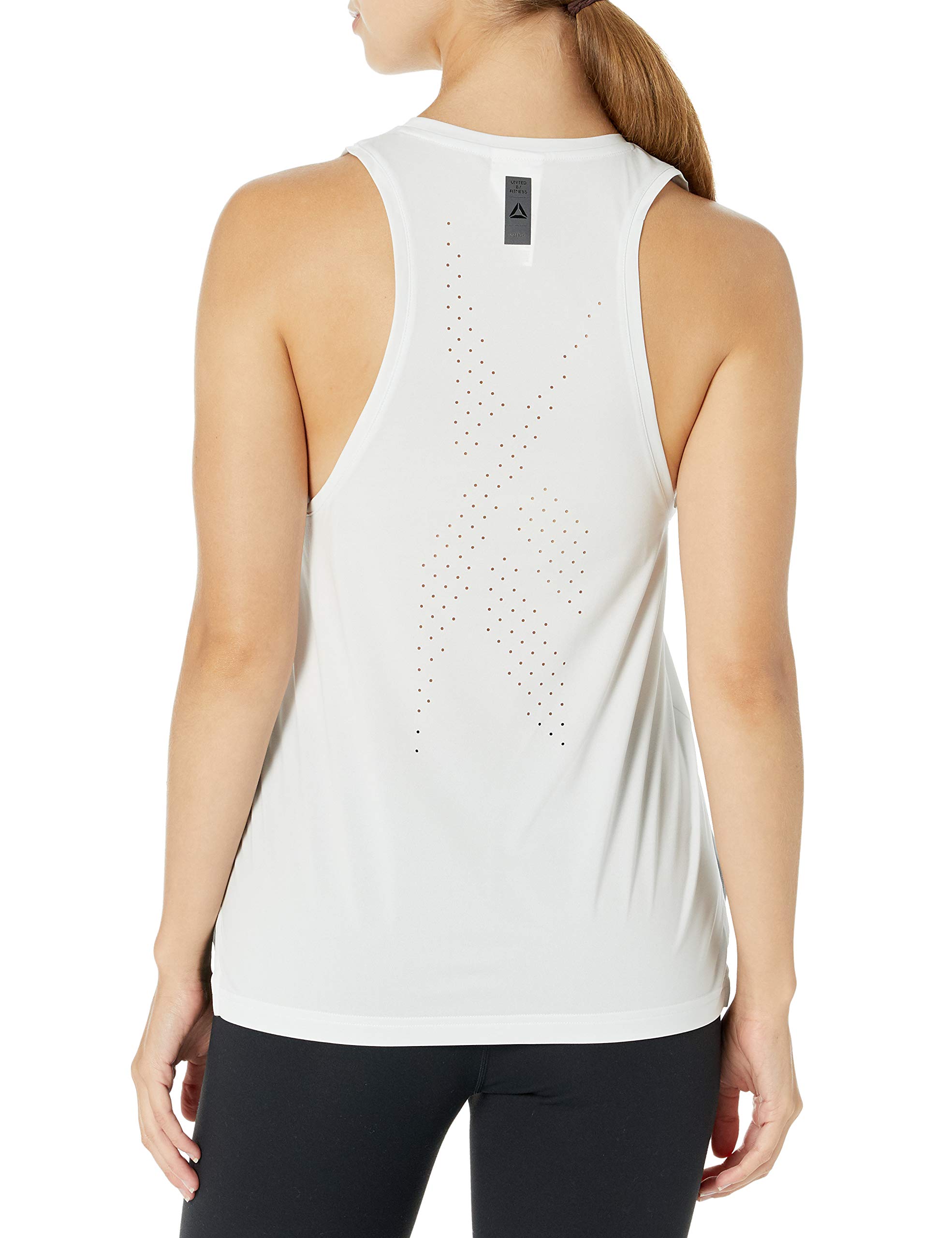 Reebok United by Fitness Perforated Tank, Chartreuse, L