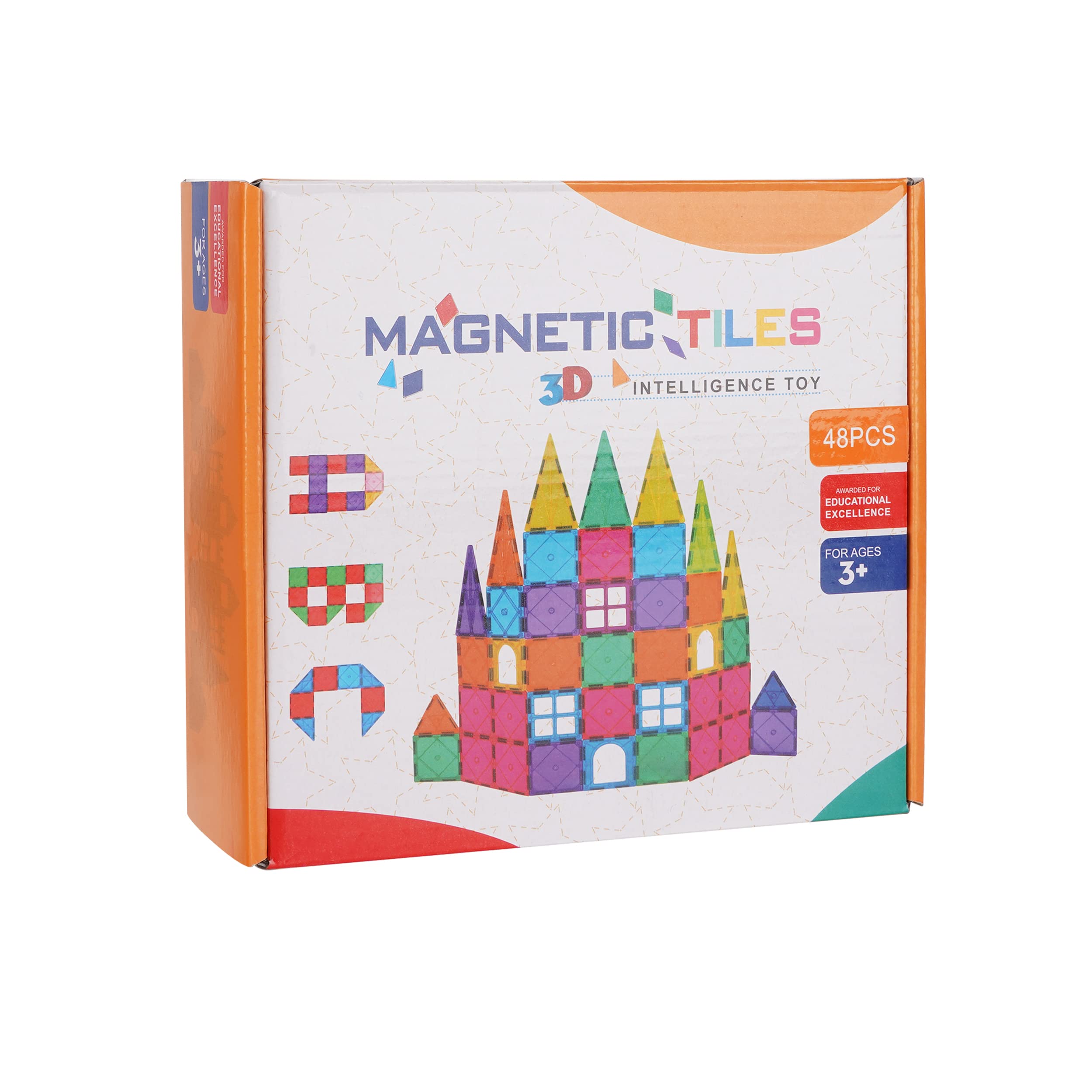 Yianess Large Magnetic Tiles Toys for Kids Toddler Learning Building Blocks Educational
