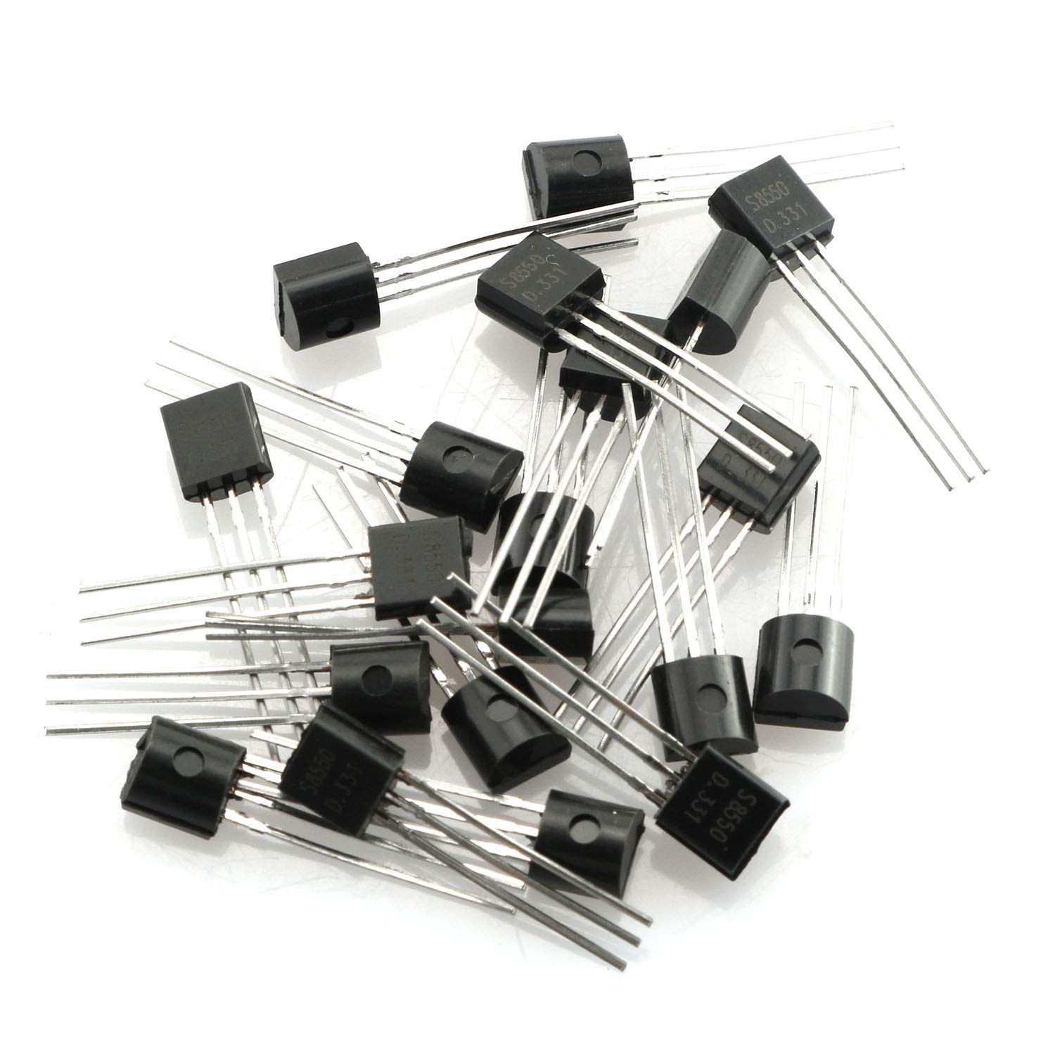 RLECS 200-Pack Transistor Assortment Set Kit BC337 BC327 2N2222 2N2907 2N3904 2N3906 S8050 S8550 A1015 C1815 Semiconductor Triode DIY Electronic Circuit Components 10 Values TO-92