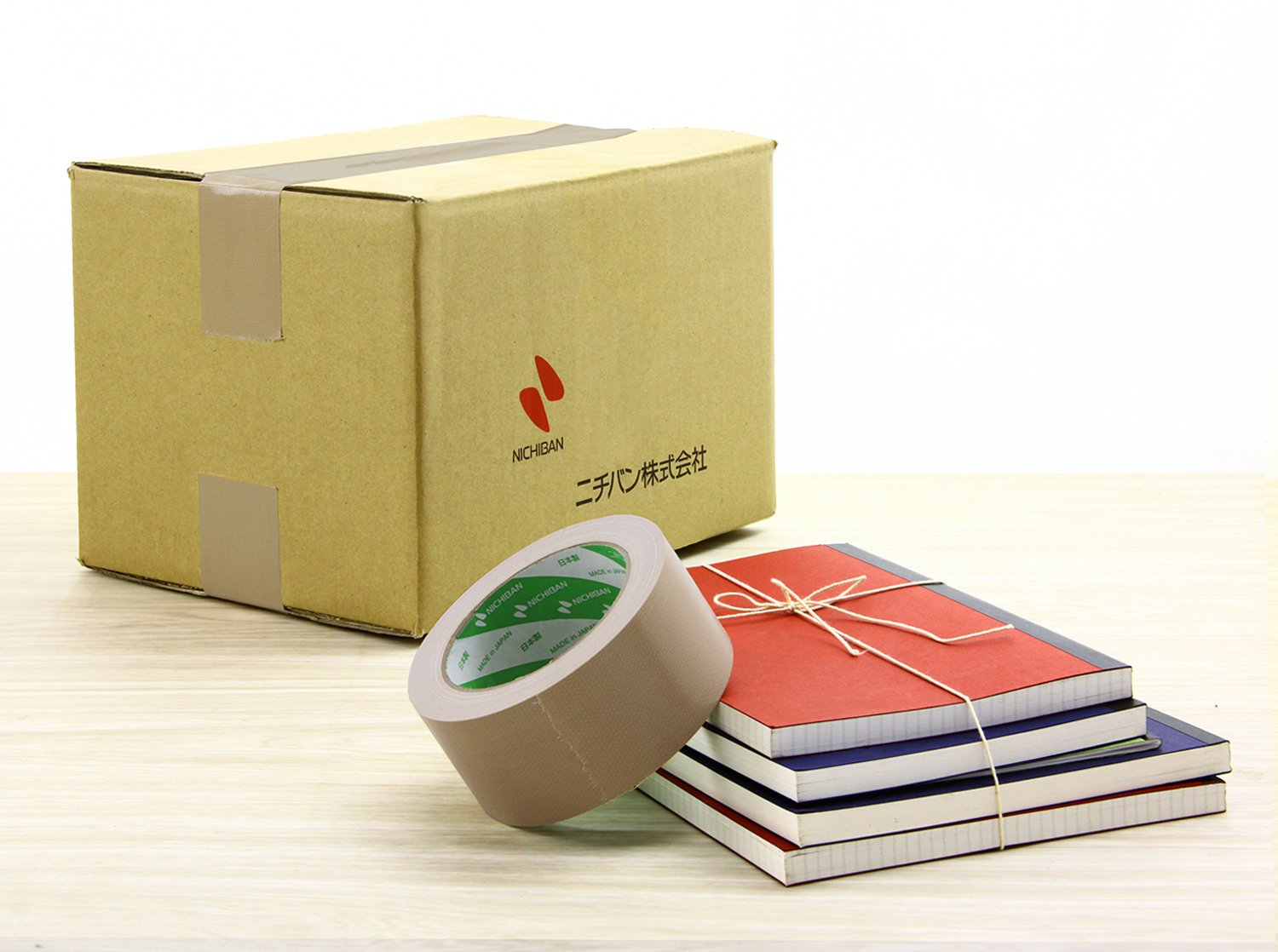 Nichiban 102N7-50 Cloth Tape, 2.0 inches (50 mm) x 86.5 ft (25 m) Roll, Ochre
