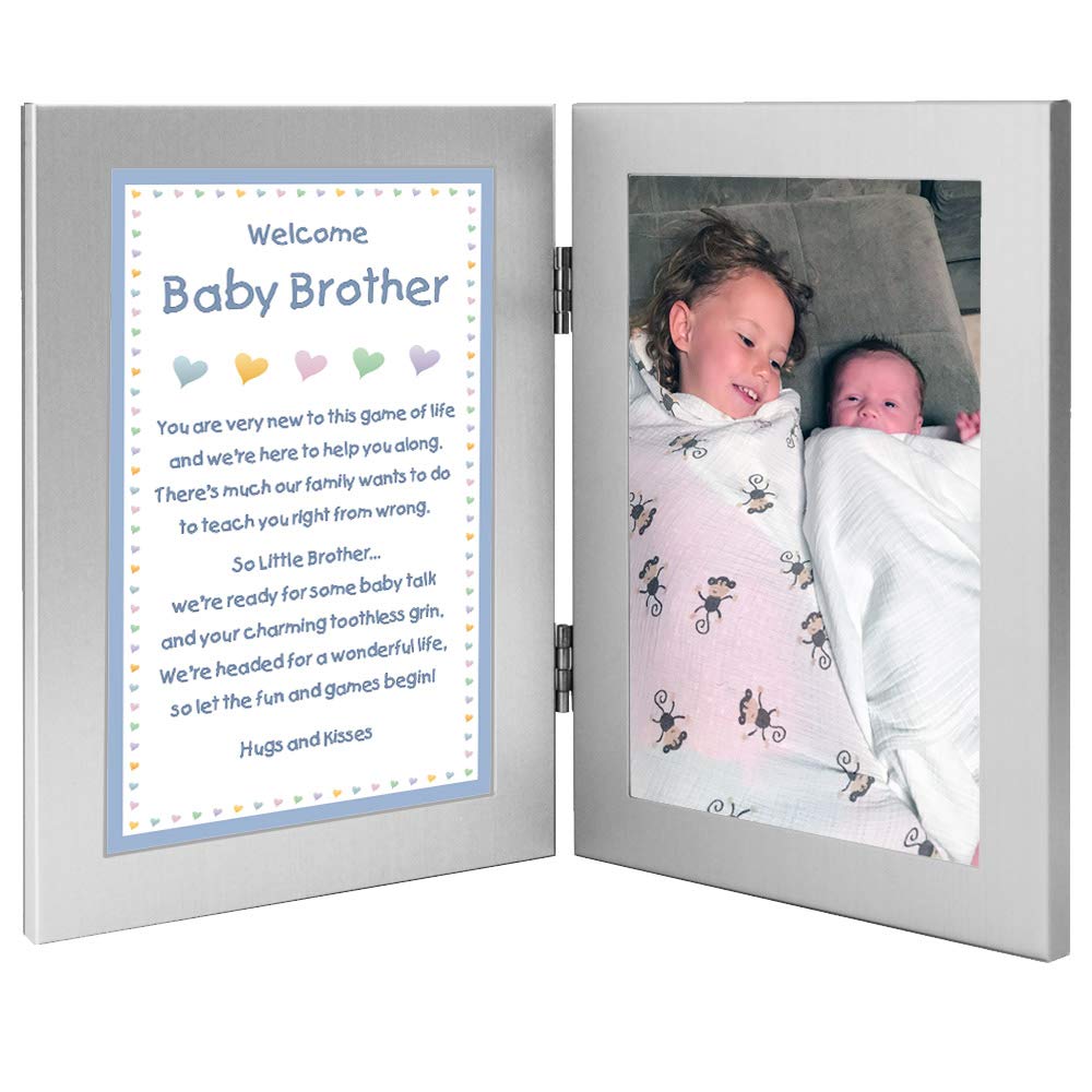 Poetry Gifts Welcome Baby Brother Gift from Siblings, Add 4x6 Inch Photo