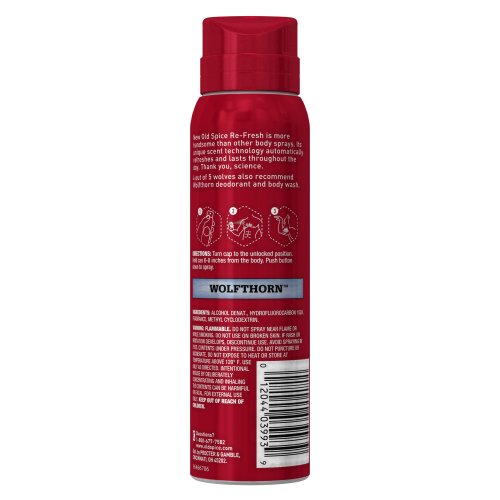 Old Spice Wild Collection Wolfthorn Men's Body Spray 3.75 Ounce