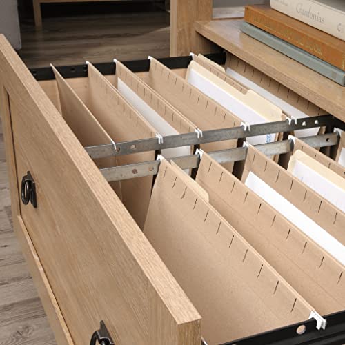 Sauder August Hill Lateral File, L: 32.28" x H: 19.53" x W: 29.25", Dover Oak Finish