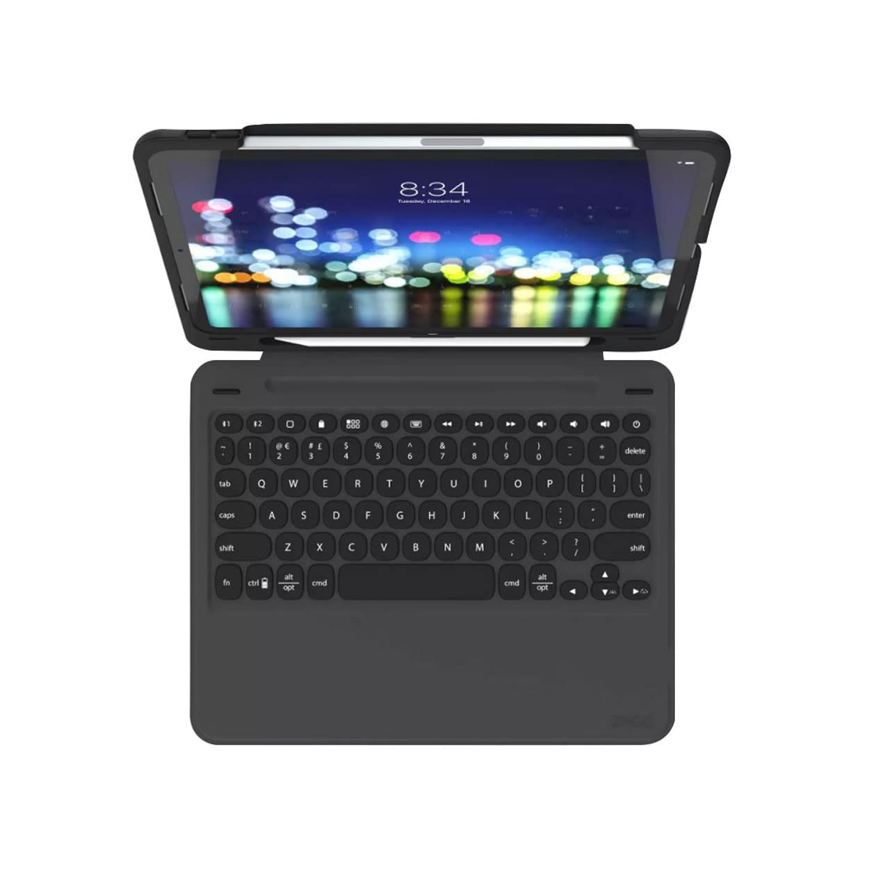 ZAGG Slimbook Go - Ultrathin Case, Hinged with Detachable Bluetooth Keyboard - Made for 2019 Apple iPad Pro 12.9" - Black