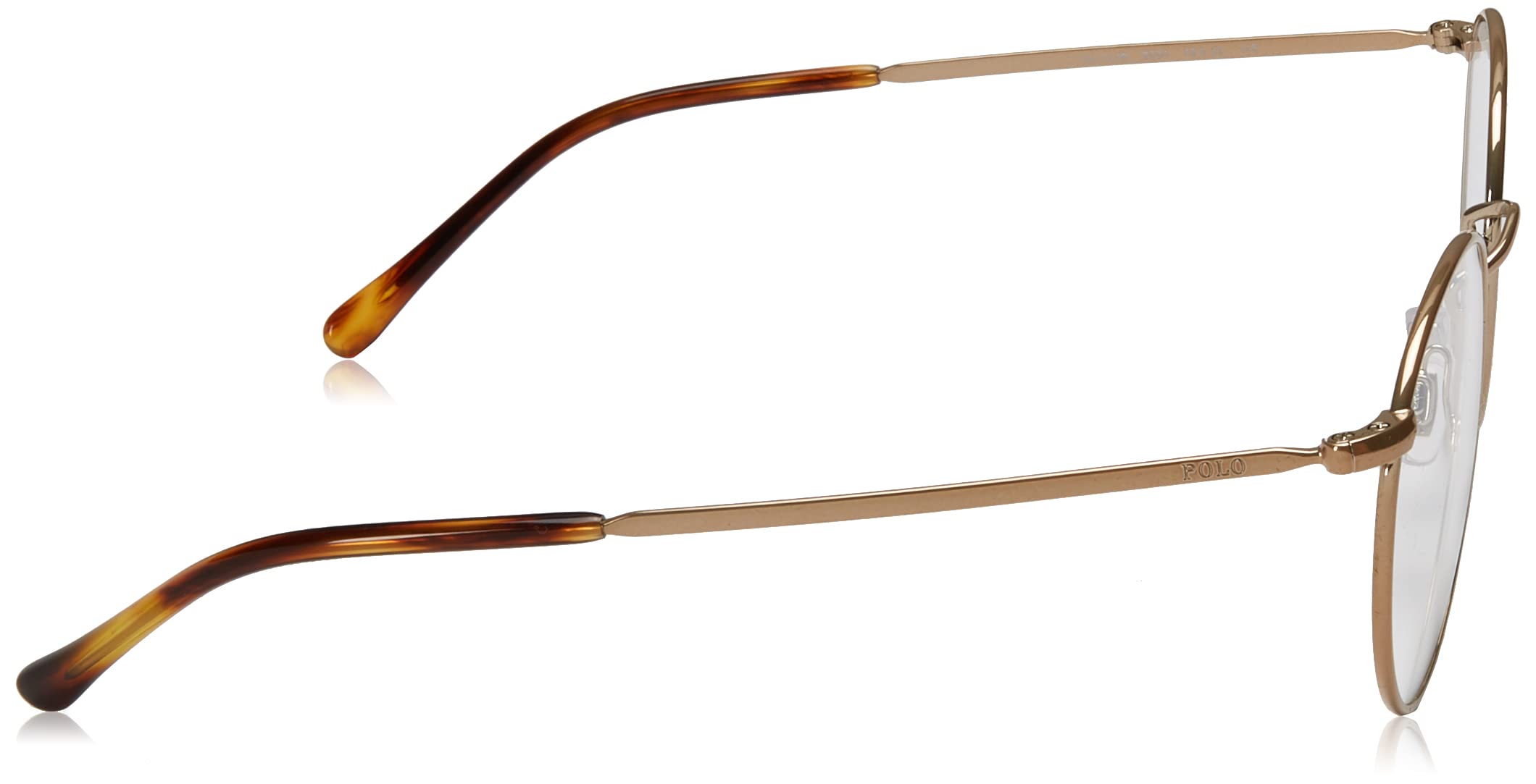 Polo Ralph Lauren Men's PH1179 Round Prescription Eyewear Frames, Shiny Dark Rose Gold/Demo Lens, 48 mm