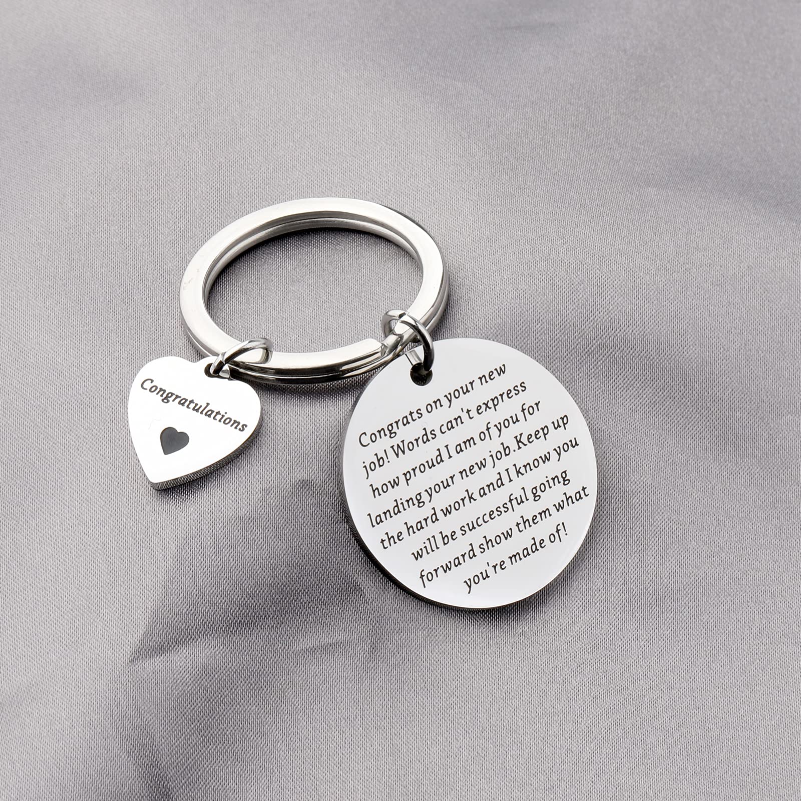 TGBJE New Job Gift Congratulations On Your New Job Keychain Gift Congratulation Gift Coworker Leaving Gift First Job Gift (Congrats new job)