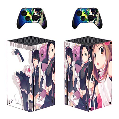 School Hero Stickers Decals Skin for X-box-One-Series X, Cover Protector Wrap Durable Full Set Protection Faceplate Console by KAJAL MANI