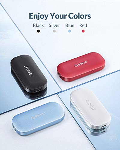 ORICO Mini 500GB Portable External SSD, Read/Write Speed Up to 1000MB/s Ultra-Slim High Speed, USB 3.1 Gen2 USB-C Port Aluminum Mobile Solid State Flash Drive for MacBook-IV300