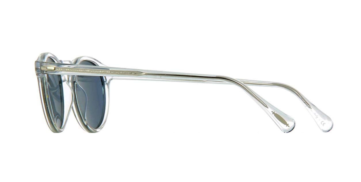 Oliver Peoples Gregory Peck, Crystal/Indigo Photochromic 1101r8, Size Medium
