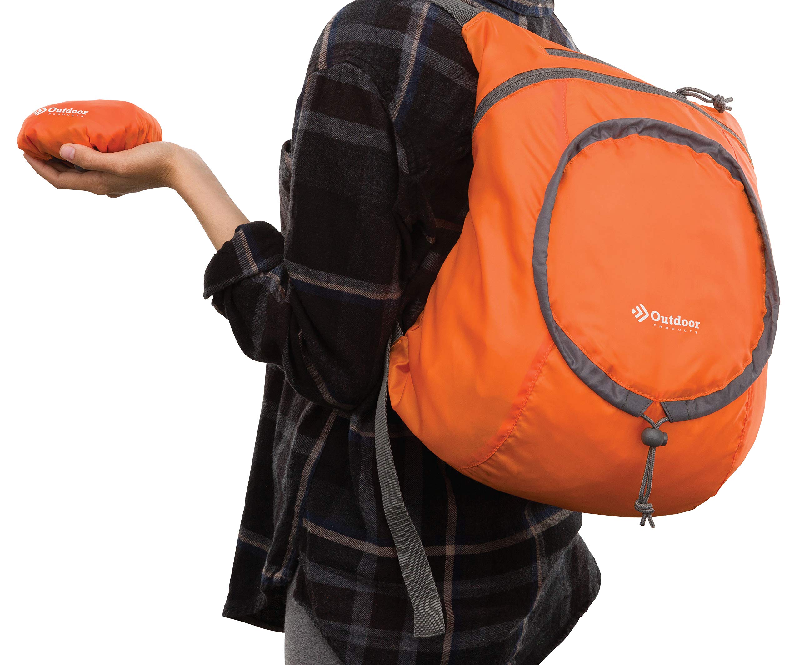 Outdoor Products Packable Day Pack, 14.9-Liter Storage (Harvest Pumpkin) (Harvest Pumpkin)