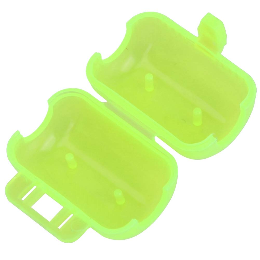 Tgoon Yellow Fishing Hook Box, Plastic 50Pcs Fishing Accessories Kit