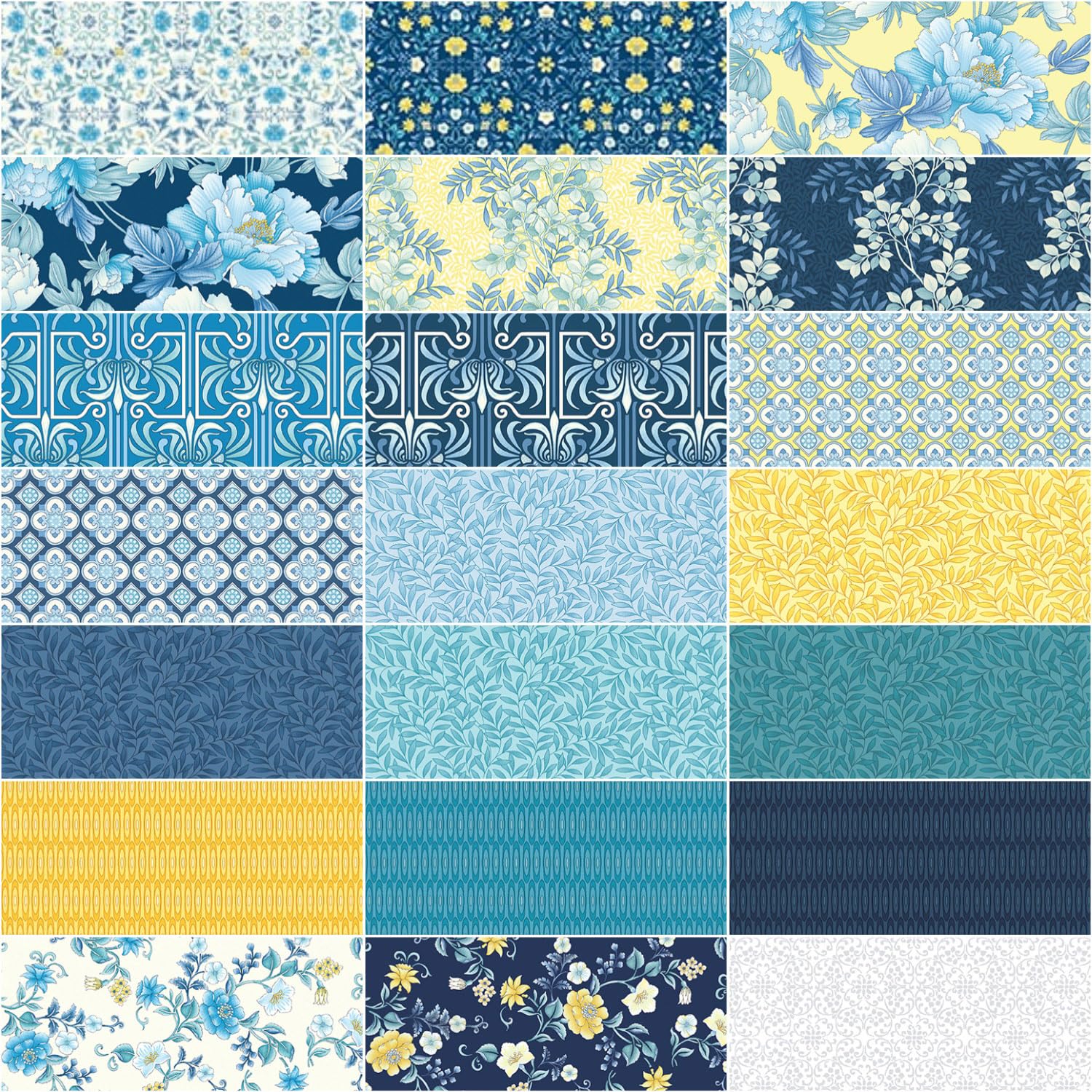 Rockstar Sewing Veranda 5X5 Pack 42 5-inch Squares Charm Pack Benartex