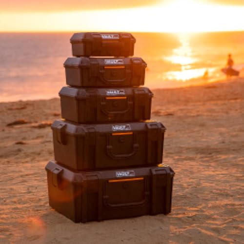 Vault by Pelican – V550 Multi-Purpose Hard Case with Foam for Equipment, Electronics Gear, Camera, Drone, and More (Black)