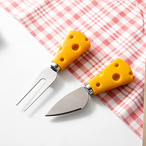 TIATA Cheese Knife, Stainless Steel Cheese Knives, This Set is Very Suitable for All Cheese Flavors, Sharp Knife, Cheese Knife Gift Set(B)