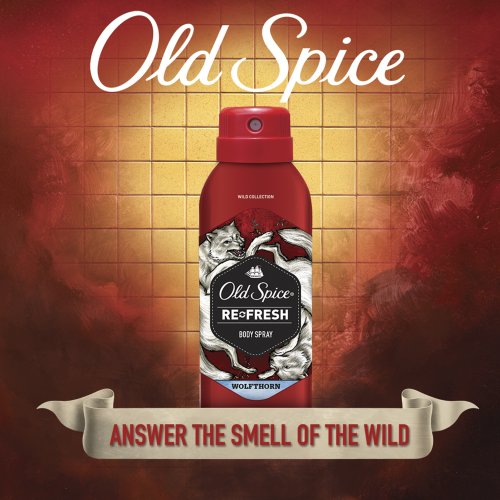 Old Spice Wild Collection Wolfthorn Men's Body Spray 3.75 Ounce