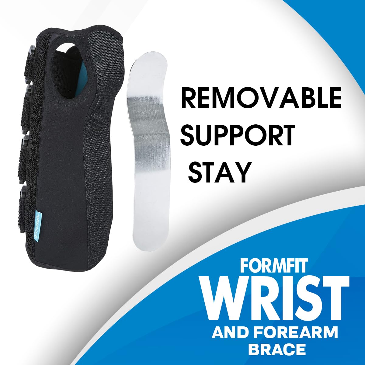 Ossur Formfit Wrist & Forearm Brace for Tendonitis, Carpel Tunnel, Post Cast Healing and Soft Tissue Injuries | Wrist Immobilization, Breathable Material, Custom Fit | 10" Version (Right, X-Small)